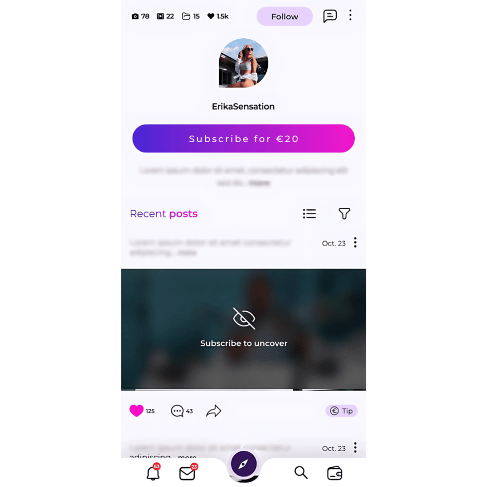 How to subscribe, purchase paid posts and send tips - InstaFans.com
